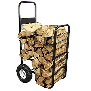 Alek...Shop Caddy Dolly Mover Wheels Cover Fire Cart Log Carrier Firewood Rack Wood Rolling Hauler Storage Fireplace