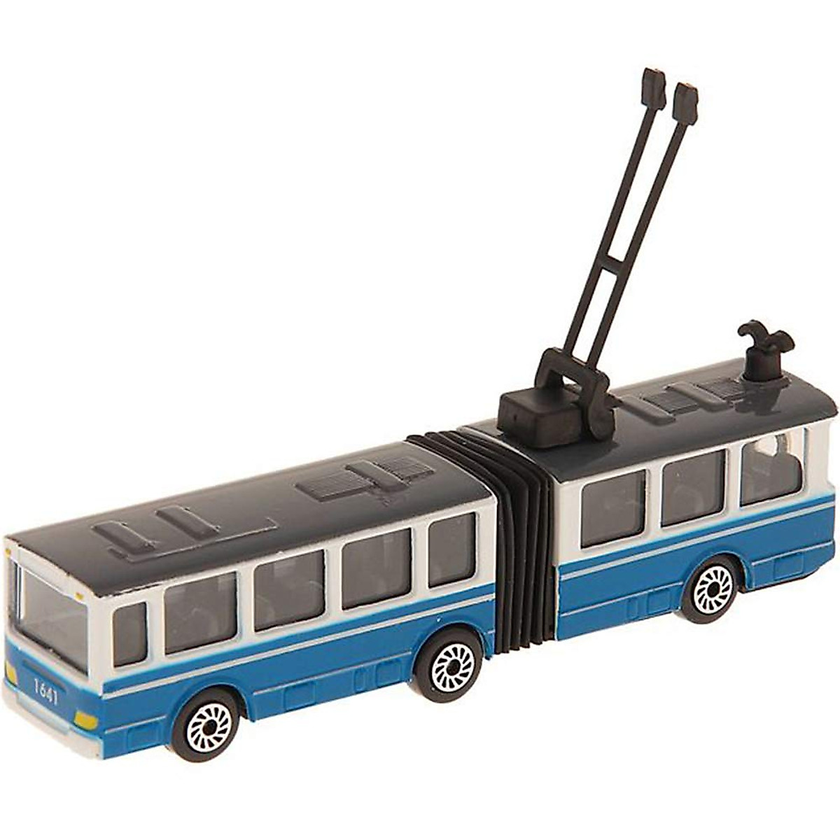 Trolley Bus Toy - 1:144 Scale Diecast Metal Model Russian Soviet Classic City Trolley Bus - Collectible Vintage Vehicle Pullback Toy Car Buses