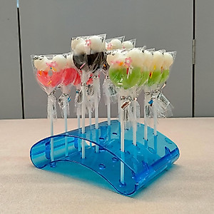 Maybenice Cake Lollipop Holder Display Stand Acrylic Holders 20 Hole Clear Durable Candy Holder for Wedding Party Birthday Dessert Cake Holder