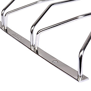 Dianoo 3 Row Wine Glass Rack Wire Hanging Rack Stainless Steel Stemware Rack Holder Under Cabinet 10.78 Inch