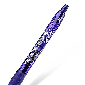 BIC Gel-ocity Quick Dry Special Edition Fashion Gel Pen, Medium Point (0.7mm), Assorted Fashion Colors, 2-Count