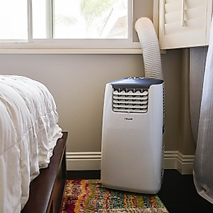 NewAir AC-14100E Portable Air Conditioner & Fan with Remote, Cools up to 525 sq ft, 14,000 BTU, Eco Friendly Dehumidifier, White