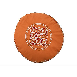 Orado Products Premium Zafu Meditation/Yoga Cushion Filled with 100% USA Grown Organic Buckwheat Hulls- Perfect for Daily Meditation or Yoga