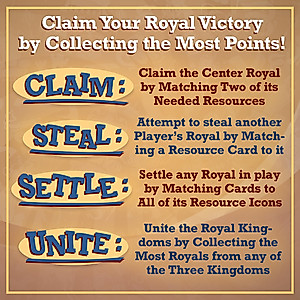 McKenna Games Royal Turmoil – New Wildly Fun Card Game for Kids 8-12, for Kids and Adults, Family Game and Learning Game for Family Night with Fast Setup and Fun Play