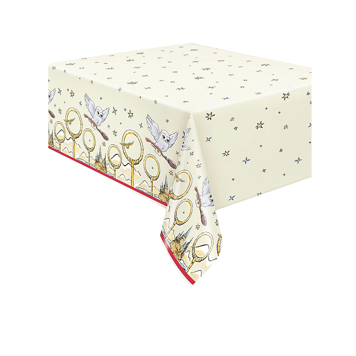 Harry Potter Rectangular Paper Table Cover - 54" x 84" | Magical Wizard Party Essential, Perfect For Birthdays, Themed Celebrations & More - 1 Pc