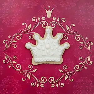 Crown Cookie Cutter - Premium Food-Grade Stainless Steel, Dishwasher Safe