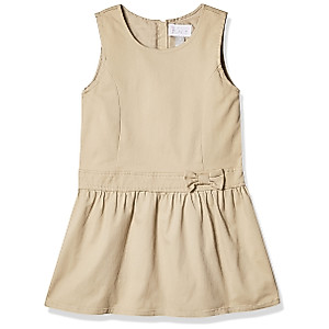 The Children's Place girls Uniform Jumper Dress, Sandy, 5T US