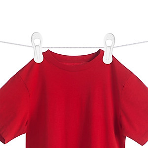 Corodo Plastic Clips, 30 Pack White Multi-Purpose Hanger Clips for Hangers, Finger Clips for Baby Hangers, Pants Hangers