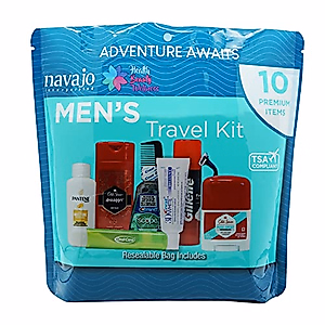 Handy Solutions 10 Piece Resealable Men's Travel Kit