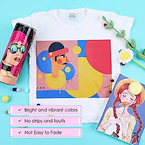 HTVRONT Sublimation Ink Refill for ET2720 ET15000 ET2750 WF7710 WF7720 WF2750 Inkjet Sublimation Printers Press Transfer on Mugs, Pillows, Plates, T-Shirts etc（427ml/4 Colors/Autofill/ICC-Free）…