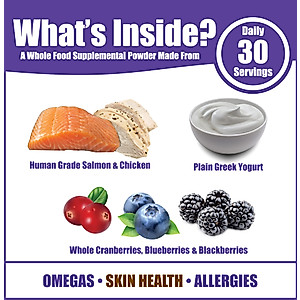 Whole Life Pet Healthy Skin and Coat Cat Supplements for Dry Skin, Allergy & Stomach Relief, Cat Immune & Digestive Support - Probiotics & Omega 3 for Cats, Cat Food Add Ins - 30-Day Supply