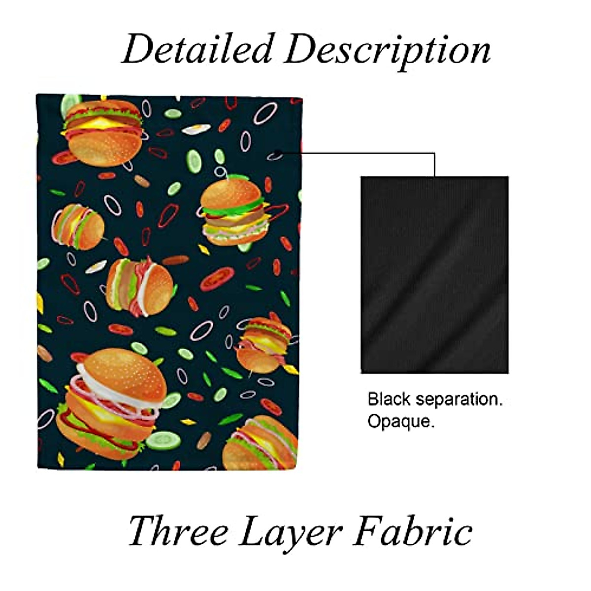 My Little Nest Seasonal Garden Flag Cartoon Tasty Burger Double Sided Vertical Garden Flags for Home Yard Holiday Flag Outdoor Decoration Farmhouse Banner 28"x40"