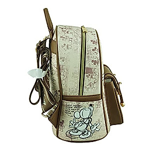 Wondapop Disney Mickey Mouse 11" Vegan Leather Fashion Mini Backpack