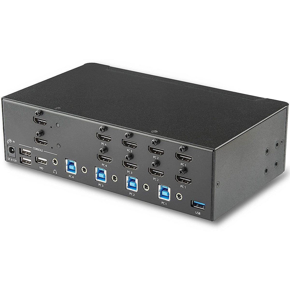 StarTech.com StarTech.com 4-Port Dual Monitor HDMI KVM Switch with Audio & USB 3.0 hub - 4K 30Hz - 4 PC Mac Computer KVM Switch Box for HDMI Display , TAA (SV431DHD4KU)