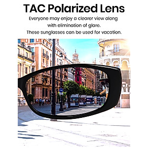 Veda Tinda Vision Trendy Retro Rectangle Sunglasses for Women 80s 90s Y2k Style Narrow Sunnies Cool Vintage Black Frame Brown Lens Sun Glasses UV400 Protection C62S04