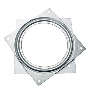 ZZHXSM 1Pcs Lazy Susan Hardware, 6 Inch Square Rotating Bearing Plate, Turntable Bearing for Serving Trays, Kitchen Storage Racks, Zinc Plated Steel Swivel, Plate Craft Table