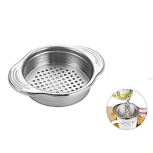 Stainless Steel Food Can Strainer Sieve Metal Tuna Press Filter Canning Lid Colander Oil Drainer Kitchen Tools for Beans Vegetables