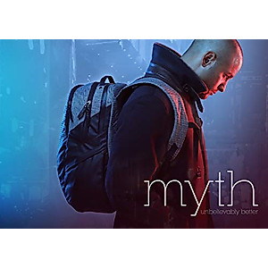 STM Myth 28L Backpack - Durable, Stylish, and Laptop Backpack for Men and Women with Pockets - Fits 15" Laptop and 16" MacBook Pro with Laptop Protection - Granite Black (stm-117-187P-01)