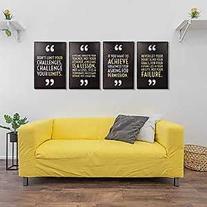 Quotes From Love Inspirational Wall Art - Decor for the Office, Living Room, Bathrooms, Dining Room , Classroom, and More - Inspirational canvas 12 X 16 - Motivational Wall Art - Ready to Hang Positive Quotes Wall Decor