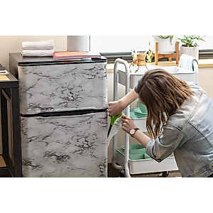 Duck EasyLiner Adhesive Laminate Surfaces Shelf Liner, Gray Marble, 20 in. x 15 ft, 6 Rolls