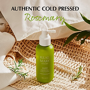 RATED GREEN REAL MARY Energizing Biotin Hair Growth Spray for Thinning Hair and Scalp for Men & Women - Rosemary and Ginger Scalp Spray | 4.06 fl oz