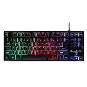 Acer Nitro TKL Gaming Keyboard - 3 Zone Backlit LED Color Keys | 4 Level Brightness | 3 Preset Modes
