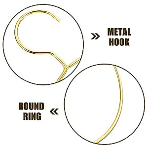 LUOZZY 4pcs Clothes Hanger Metal Belt Hangers Nordic Style Scarf Ring Hanger for Closet, Gold