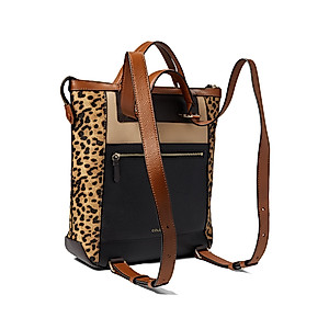 Cole Haan Grand Ambition Small Convertible Luxe Backpack Leopard/Black/Dark Chocolate/British Tan/Sesame One Size