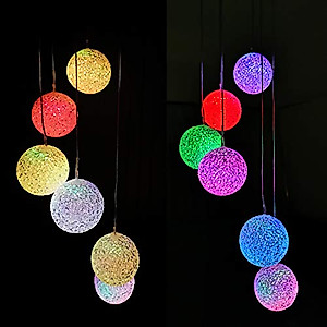 Yard Decor Lights,Crystal Ball Solar Wind Chimes Outdoor,2023 for All mom/Women/Grandma/Daughter/Aunt/Friend/Wife and Sister,Gardening Gift, Birthday Gift, Garden Decor