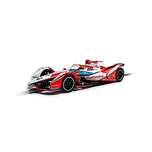 Scalextric Fomula E Spark SRT05e Mahindra Racing 1:32 Slot Race Car C4285, Red & Gray