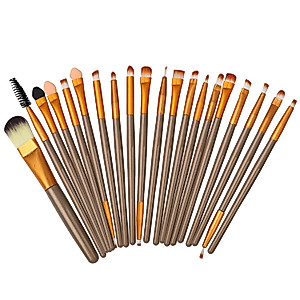 MTDXILTAI All in One Makeup Kit for Makeup storage bag 2X14 Colors Eyeshadow Palette Liquid Foundation Eyeliner Pencils Contouring Stick Lip Gloss Eyebrow Pencils 20Pcs Makeup Brushes etc For Women Girls Teens (Black)