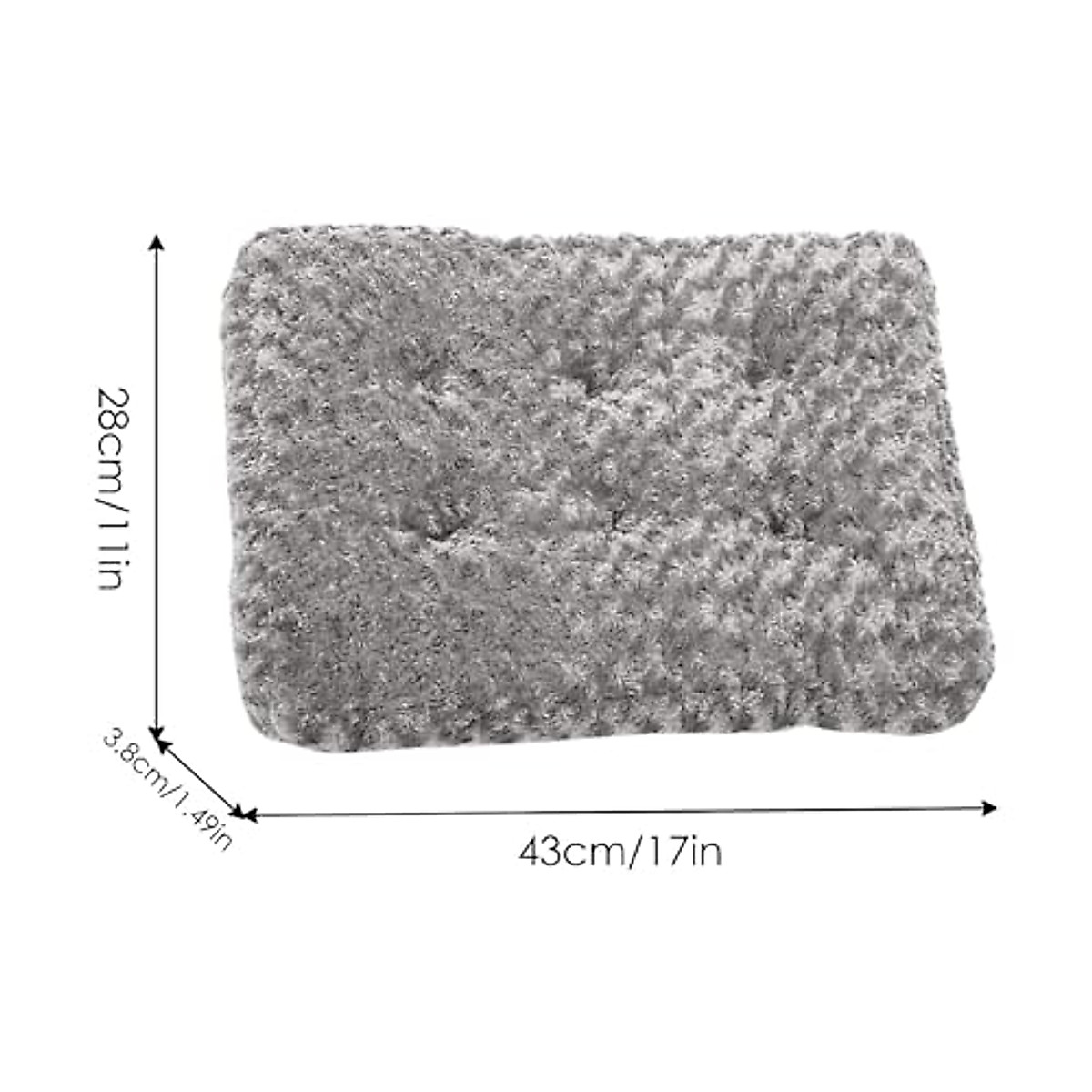 FULAT Reversible Dog Crate Pad | Washable Memory Foam Pet Cushion | Waterproof Dog Pad | Pet Crate Bed Mat | Kennel Pad with Non-Slip Bottom | Dog Crate Mattress for Pets and Puppies