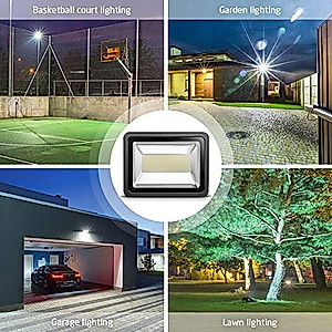 Missbee Super Bright 200W LED Flood Light, 22000lm Outdoor Landscape Flood Light, Security Light , 2800-3000K, Work for Garage, Garden, Lawn,Yard and Playground (Warm White)