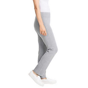 Dalia Ladies’ Pull-On Knit Pant (Heather Grey, X-Large)