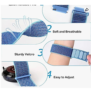 JMsmilestore Nylon Band Replacement 20mm for Gizmo Watch 3,2,1- Gabb Watch - Replacement Gabb Watch Bands for Boys and Girls (Light Green)