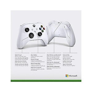 Microsoft Xbox Series S 512GB Game All-Digital Console, White - 2 Xbox Wireless Controllers - 1440p Gaming Resolution, 4K Streaming Media Playback, HDMI 2.1 (Renewed)