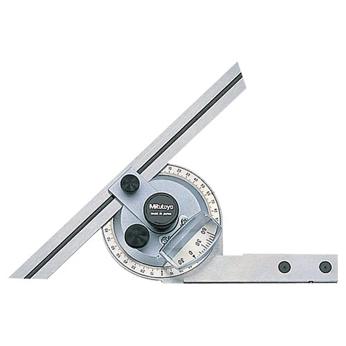 Mitutoyo 187-904, Universal Bevel Protractor, 6" Blade, 5 minute Vernier Resolution