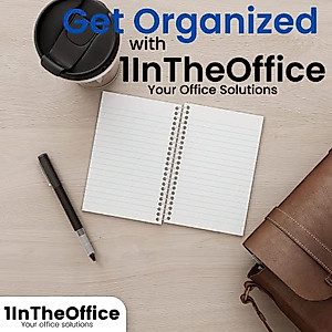 1InTheOffice Notepads 4x6 College Ruled, Assorted colors, 50 sheets/pad, 5 pack