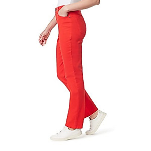 Gloria Vanderbilt Women's Classic Amanda High Rise Tapered Jean, Red Spark, 12