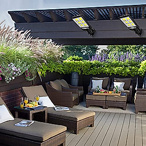 Solar Street Light IP65 Waterproof Outdoor Solar Powered Street Lights Dusk to Da-wn with Motion Sensor LED Security Flo-od Light for Parking Lo Drive-Way Yard Garden Square