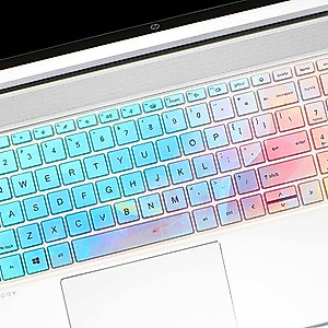Colorful Keyboard Cover for 15.6" HP ProBook 450 G8 G9 G10/ProBook 455 G8 G9 G10/Probook 650 G8, HP ProBook 15.6 Laptop Keyboard Skin (NOT FIT The ProBook 450 455 650 G7 G6 G5 G4 G3)