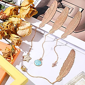 4 Pcs Metal Bookmarks Teacher Bookmark Back to School Gift Thank You Gifts Inspirational Bookmark Teacher Appreciation Gifts Graduation Birthday Gifts Bookmarks Christmas Gift for Book Lover Women Men