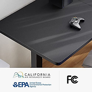 ErGear L-Shaped Electric Standing Desk, 63 inches Double Motor Height Adjustable Sit Stand up Corner Desk, Large Home Office Desk Computer Workstation, Black