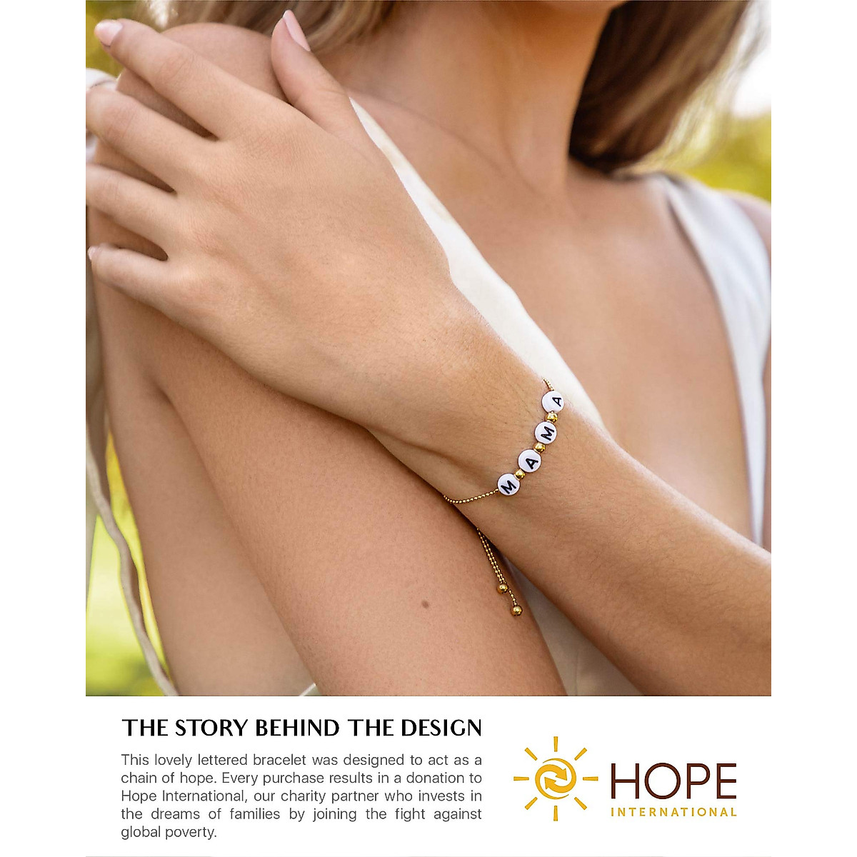 Benevolence LA Mama Bracelet, Mom Jewelry, Mama Bracelets for Women, Gifts for Mom from Daughter, 14k Gold Bracelets, Gifts for New Mom, Unique Birthday Gifts for Mom