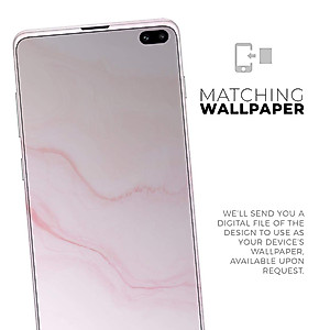DesignSkinz Marble Surface V1 Pink Protective Vinyl Decal Wrap Skin Cover Compatible with The Samsung Galaxy S20 (Screen Trim & Back Glass Skin)