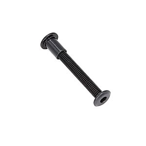 cSeao 10-Pack M6 x35mm Black Furniture Joint Connector Rivet Hex Socket Cap Bolts Cap Nuts Kit for Furniture Chairs Bed Crib