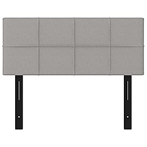 MSLAONXC Headboard,Dorm Headboard,Farmhouse Headboard,Bedroom Furniture,Comfortable Headboard,Soft Headboard,for Lounge,Office,Apartment,Guest Room,RV,Light Gray 39.4"x2"x30.7"/34.6" Fabric