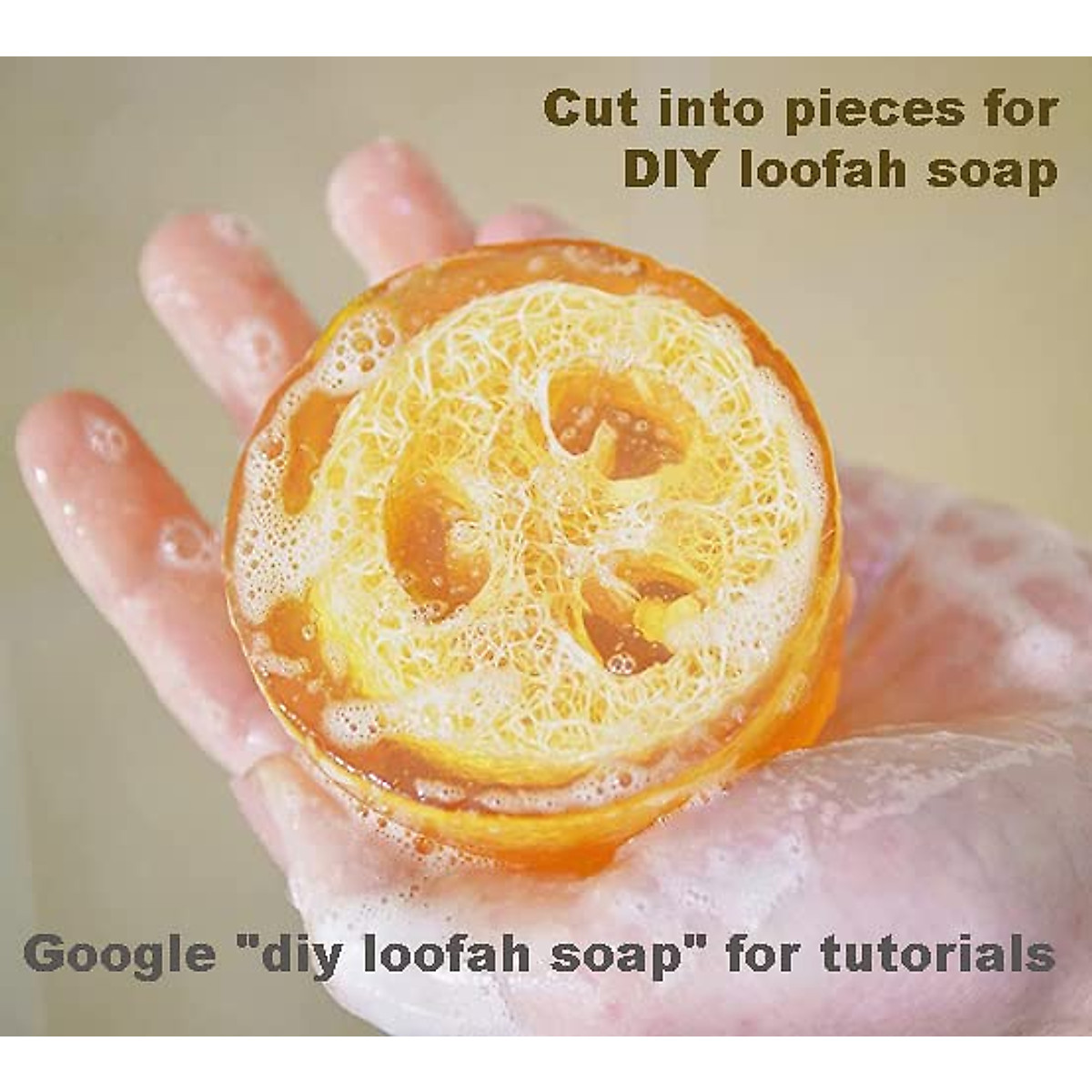 Introduction Price! 2ct Natural Loofah Sponge,Loofah Exfoliating Body Scrubber&Loofa Body Sponge,Shower Sponges for Men/Women,Skin Care,Body Scrub Exfoliator,Kitchen,Cleansing Exfoliating Sponge