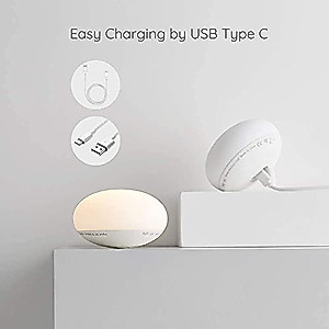 Anico EASZZZ Baby Night Light, Nursery Night Lamp for Breastfeeding, Soft BPA Free Silicone Touch Night Lamp, Eye Caring, Easy Flip Design, Stepless Dimming, 1-Pack