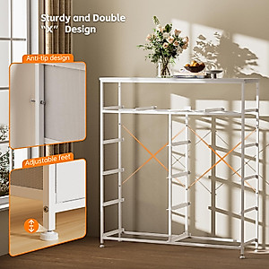 YILQQPER Dresser,White Dresser for Bedroom with 12 Drawers,Tall Dressers for Bedroom,White Fabric Dressers & Chest of Drawers for Bedroom,Closet,Nursery,Girls, White